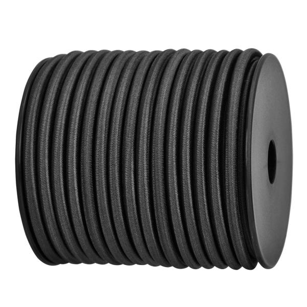 カラー：ブラックサイズ：5mm x 10M【材質とサイズ】このストレッチコードの内芯：天然ゴム 表地：高強度ポリプロピレンに作られ、摩耗しにくく、防カビ、UV耐性に優れています。軽量で、強力で、耐摩耗性で長持ちできます。サイズ：直径5mm ...