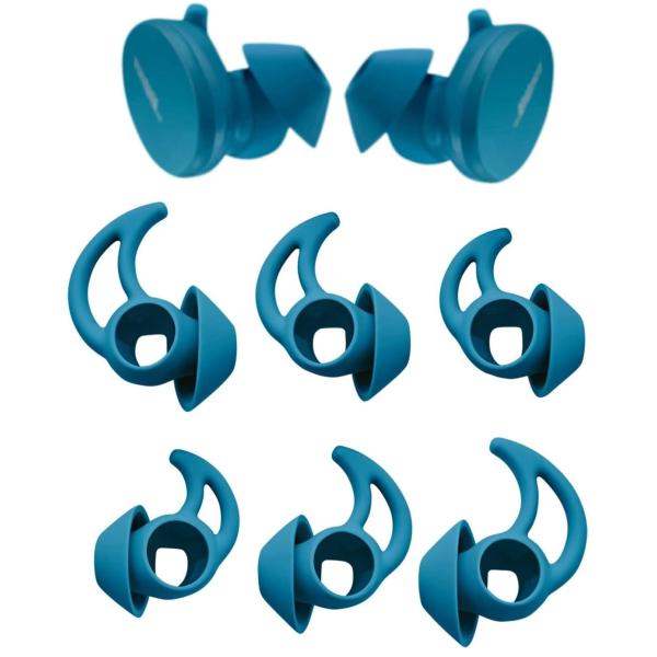 カラー：ブルーサイズ：S/M/LBoseTWSイヤホン用イヤーピースです。S/M/L　3ペアが含まれ、イヤーピース紛失場合最高の交換品です。【対応機種】Bose SoundSport Freeに適合します。Bose QuietComfort...