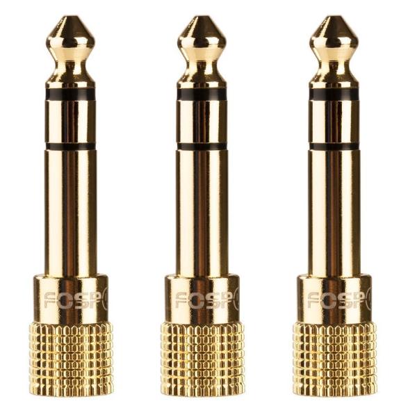 カラー：3 Packコネクター：ステレオ6.35mmオスTRSから3.5mmメスTRS接続。ステレオヘッドホンジャック変換機。3.5mmメスジャックを6.35mmオスジャックアダプターに変換。素晴らしいサウンドと高品質のサウンド接続を提供し...