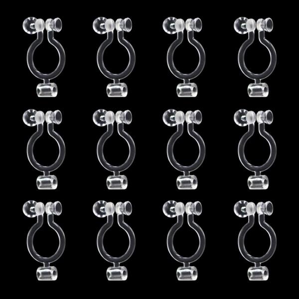 カラー：C型スタイル：イヤリング素材：樹脂、 色：クリア（透明）、 数量：25ペア 50個入り、サイズ：7×14mm 、石座約2.5mmピアスを差し込むだけでノンホールピアスに早変わりするイヤリングコンバーターです。チタンポスト・ステンポス...