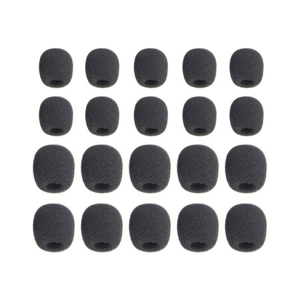 カラー：ブラック1.サイズ：（小）内径5mm、（大）内径8mm2.セット内容：20個セット（2サイズ各10個）3.機能：音質の改善、雑音の防止に。マイク部分の保護やホコリなどの侵入の防止に、風や呼吸音などの雑音の軽減に役立ちます。4.素材：...