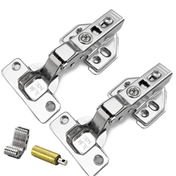 スタイル：半カブセ【材質】304ステンレス【使い方】家具、クローゼット、下駄箱、システムキッチンなどに使用される蝶番【サイズ（約）】蝶番カップ径 : 35mm、［カップ掘込深さ］（最小）12mm【優点】ステンレス製、丈夫です、さびません、油...