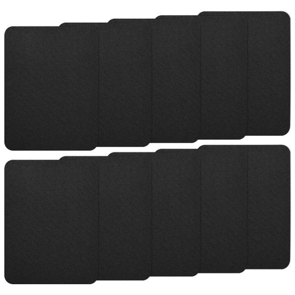 カラー：ブラック【簡単で便利なアイロンパッチ 】衣類などの布製品を簡単に補修・整理できる布製品補修パッチです。片面に糊が付いており、アイロンで貼り付けることができます。ミシンでも使用できます。【使用方法】貼り付ける衣類の上に本品を置き、アイ...