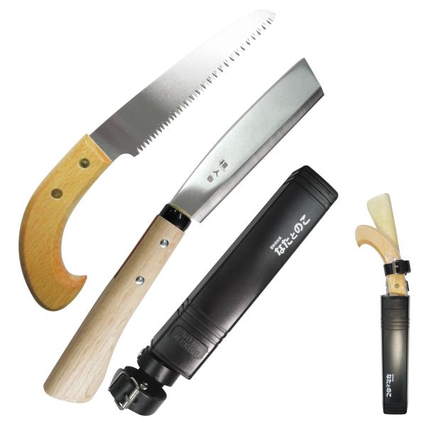 カラー：シルバーサイズ：サイズ:鉈/全長350mm、刃身165mm、鋸/全長340mm、刃身180mmスタイル：小サイズ:鉈/全長350mm、刃身165mm、鋸/全長340mm、刃身180mm質量:鉈/380g、鋸/90g材質:さやなた/鋼...