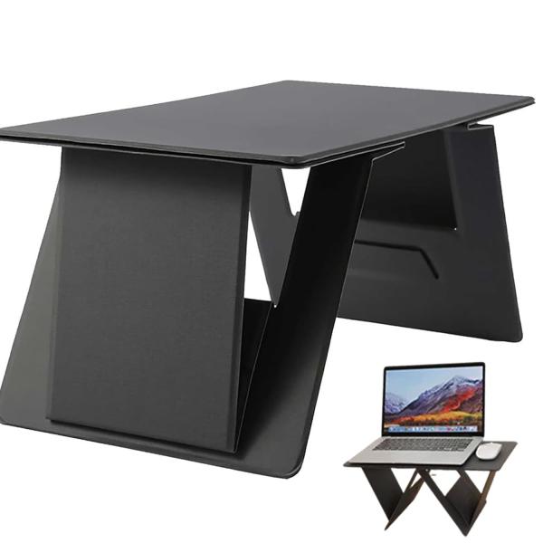 カラー：ブラック【商品詳細】素材：PU、厚さ9mm、重量約860g、折り畳み時サイズ：440×240×9(mm)【多機能車用テーブル】この車用テーブルの高さは19.5 cmと21 cm自由に調整可能で、ベッド、ソファ、膝の上に置くことができ...