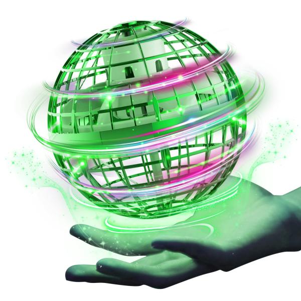 カラー：グリーンサイズ：9x9x9cm【素敵なフライングボール】飛行ボールはヘリコプターの飛ぶ原理を採用され、但し、フライングボールは安全に遊べるためプロペラが内蔵した。遊ぶとき揚力・重力・推力・抗力をよく理解できると考えられる。手の中のブ...