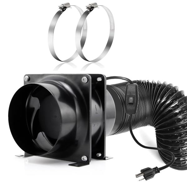 カラー：100mm 119m3/h 110Vスタイル：?代高性能：電圧110〜120V、電力18W、風量119m3/h、速度2700RPM。 騒音: ?40dB。 保護等級IP44、日常生活防水・防塵。 米国の 3 ピン電源プラグにオン/オ...