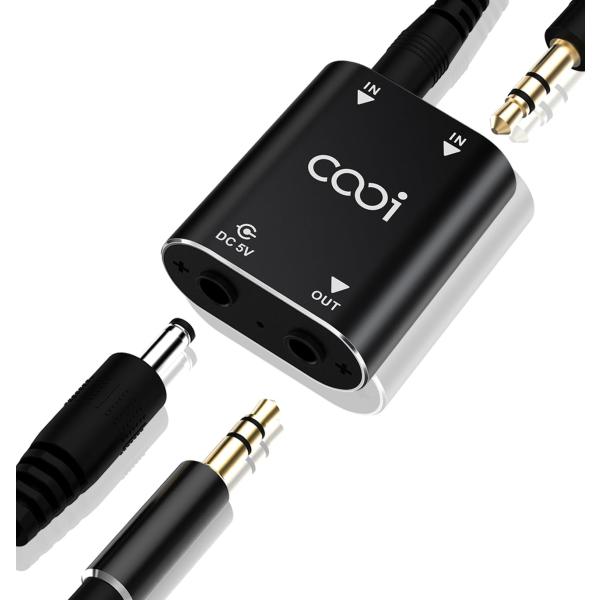 【2チャンネルミキサー、ハイファイ再生】この3.5mmインターフェースオーディオミキサーは、2つのチャンネルからのステレオ音声を1つのチャンネル出力に統合します。クラシックな97220チップを採用し、ヘッドフォンアンプの出力は最大125mW...