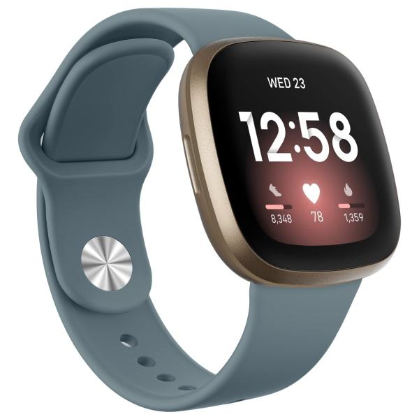 カラー：ブルーグレースタイル：シンプル【対応機種】Fitbit Versa 3 / Fitbit Sense スマートウオッチ。（注：Fitbit Versa3 スマートウオッチは含まれていません）。【高品質の素材】柔らかくシリ コーン素材...