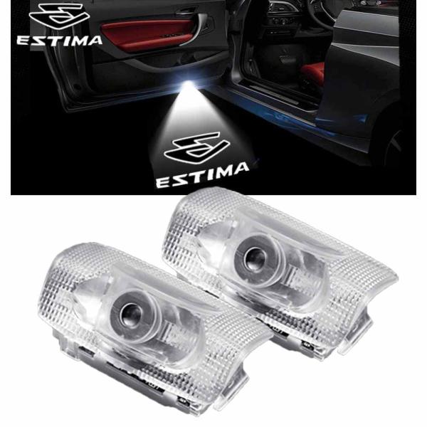カラー：Estima 01 white『適合車種』： Estima 30系50系 エスティマ『用途』：投影ロゴ、ドアを開けると、ウェルカムライトが自動的に点灯して 作業状態に入ります。ロゴモデルは 地上では、ドアが閉じられるとウェルカムラン...