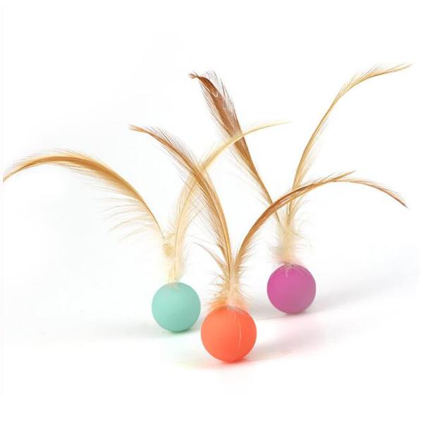 カラー：3個【セット内容】猫ちゃんにぴったりな羽付きシリカゲル球、3個セットで登場しました！噛みついたり、跳ねたり、転がしたり、遊び方は自由自在。【安全性・耐久性共にバッチリ】程よい弾力性のあるシリコン、汚れても簡単に洗えます。また、興奮物...