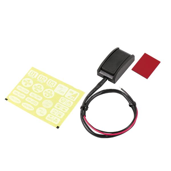 カラー：ブラックサイズ：ON-OFF/12V・200mAスタイル：12V・200mA【仕様】スイッチタイプ:ON-OFF使用可能電流:DC12V車専用・200mA以下コードサイズ:0.2sq相当-約30cmラバー コーティングボタン採用両面...