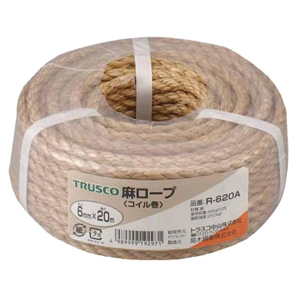 サイズ：6×20mスタイル：3つ打タイプ色:茶線径(mm):6長さ(m):20包装形態:バンド掛巻製造国:日本質量(kg):0.48