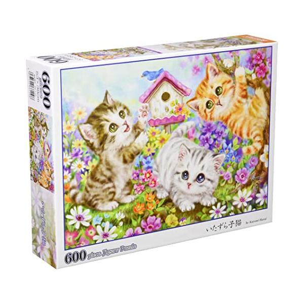 カラー：いたずら子猫スタイル：単品カラフルな原井加代美のオリジナル♪仕上がりサイズ:38×53cmKayomi Harai