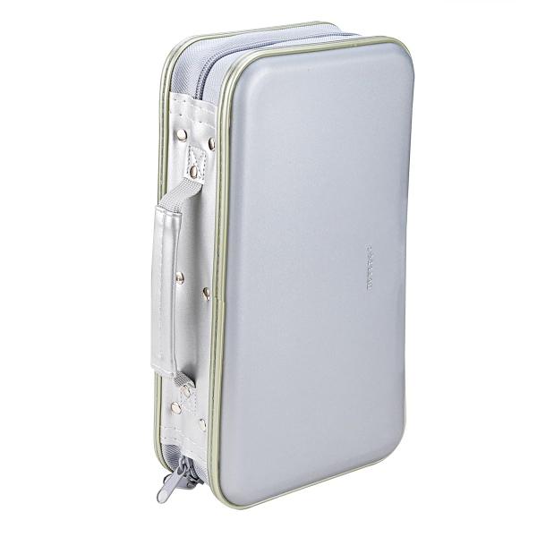 カラー：銀スタイル：カジュアル軽量 CD ウォレット、高品質で非常に丈夫な CD/D V D ケースバッグ、強力で柔軟なジッパー、大容量で約 96 枚のディスクを収納、家や車のスペースをとらず、どこにでも持ち運べます、しっかりした構造で、各...