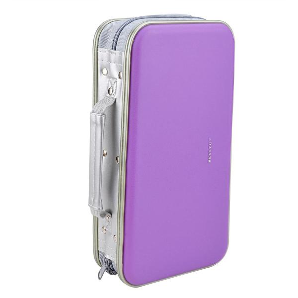 カラー：紫のスタイル：カジュアル軽量 CD ウォレット、高品質で非常に丈夫な CD/D V D ケースバッグ、強力で柔軟なジッパー、大容量で約 96 枚のディスクを収納、家や車のスペースをとらず、どこにでも持ち運べます、しっかりした構造で、...