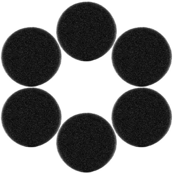 カラー：ブラックサイズ：6・【仕様】(1)商品サイズ：直径約6.8cm (2)材質：ポリウレタン (3)商品内容：スポンジフィルター6枚　(4)ご注意：フィルター枠や排気フィルターは付いていません。・【対応機種】アイリスオーヤマ サイクロン...