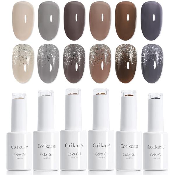 カラー：カラージェル-CKFスタイル：design,office【ジェルネイル カラー セット】大人の魅力を存分にアピールできるくすみカラーを厳選、指が長く見える効果を出すジェルネイル セット！ベースカラーとしても大活躍、グラデーションでも...