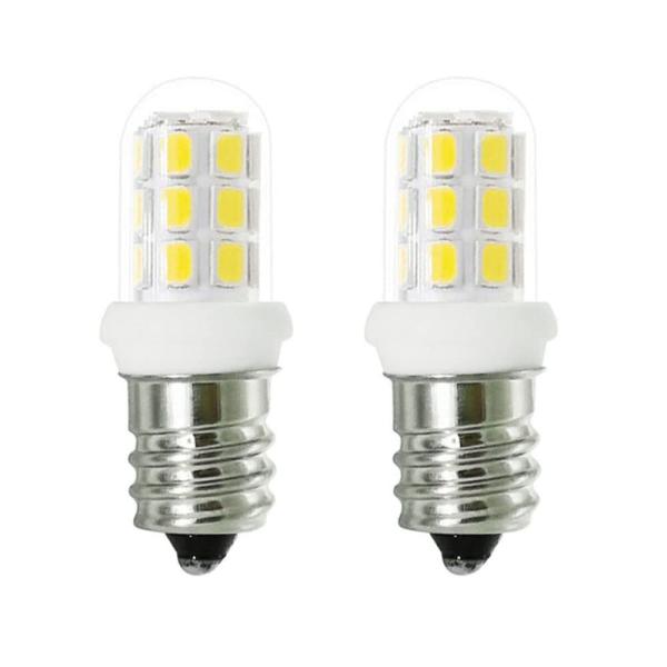 カラー：昼光色口金：E12・消費電力：2W 約1/10本体サイズ：12x40mm・全光束：200ルーメン色温度：6000K 昼光色相当屋外用器具への取り付け非対応調光器対応非対応