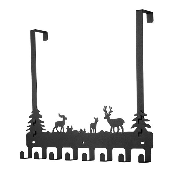 カラー：ブラックサイズ：1スタイル：モダンバックドアフックバスルームフックコートと帽子フック収納フック黒8フック厚くしますドアハンガーの上 ドアのフックの上に ドアハンガー シャワールームフック タオル掛けです鉄製表面塗装防水防錆45MMの...