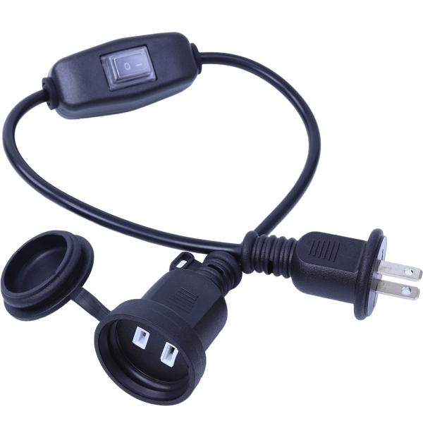 サイズ：0.5M長さー単品１、延長コンセント: 防水スイッチ付き、広い場所に適用できで 耐水性、耐久性 共に優れている電源プラグ２、電源延長ケーブル の仕様： 0.5M・7A 125V 最大1000Wまで ●コード：VCT 1.0mm2×2...