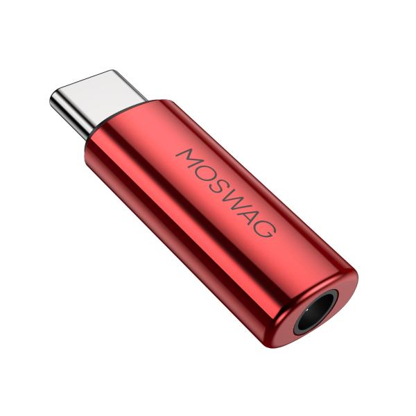 カラー：レッドサイズ：1 Pack【広範な互換性】MOSWAG USB Type Cから3.5 mmイヤホンオーディオアダプタはほとんどのType Cデバイスと互換性がある：サムスンGalaxy S24 S23 S22 S21 S20 S1...