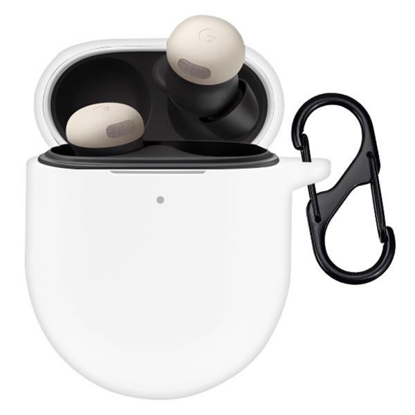 カラー：ホワイトサイズ：Google Pixel Buds Pro 2【対応機種】Google Pixel Buds Pro 2専用 ケース。ご購入前に必ず機種をご確認ください。【キズ・汚れ防止】シリコンカバー表面は特殊な加工により、さら ...