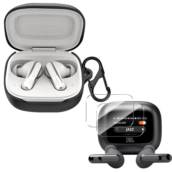 カラー：ブラックサイズ：JBL LIVE BEAM 3【対応機種】：JBL LIVE BUDS 3/ LIVE BEAM 3 専用 ケース。ご購入前に必ず機種をご確認ください。【キズ・汚れ防止】：シリコンカバー表面は特殊な加工により、さら ...