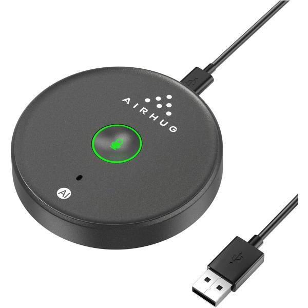 スタイル：マイク USB【最新型PCマイクUSB】Airhug 21は2024年に最新のUSBマイクとして発売された製品で、AIノイズキャンセリング機能を搭載しており、拍手音、咳払い音、キーボードの打鍵音など、さまざまな音をカットすることが...