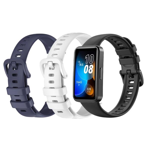 カラー：黒色+深い青+白色サイズ：小1. 対応機種：HUAWEI Band 8/9対応。型番をご確認の上、。黒色+深い青+白色3個セット2.快適な着用:柔らかく快適な素材を採用しており、軽量で耐久性があり、長時間着用しても窮屈さを感じさせま...