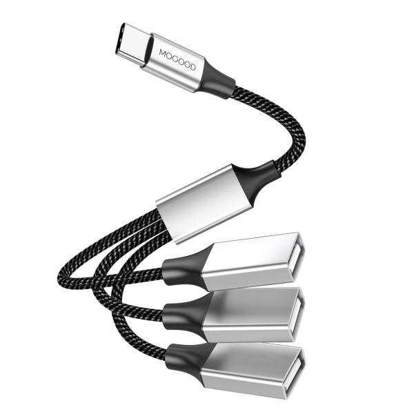 カラー：ブラックサイズ：1パッケージ【プラグアンドプレイ】USB Cスプリッタ。このusb cは、3 usbマスターアダプタの可逆usb c型コネクタを公転します。プラグアンドプレイ設計。外部ドライバやソフトウェアをインストールする必要はあ...