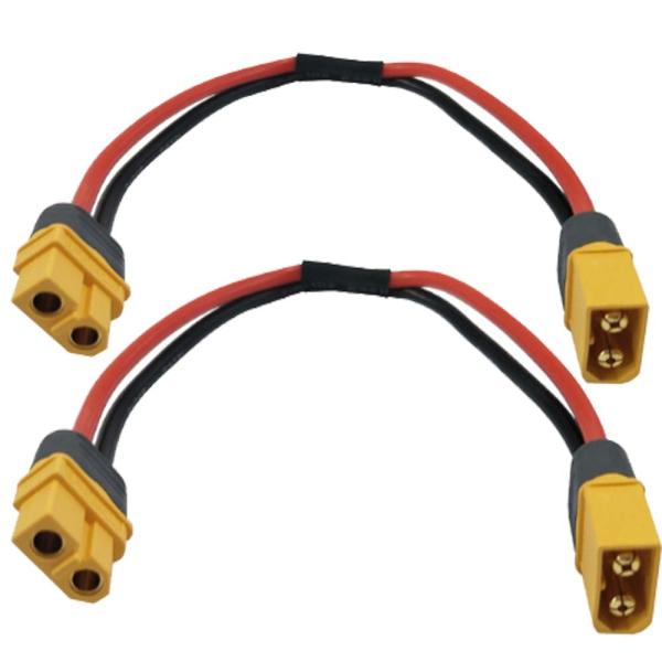 製品名：Amass XT60 XT60HオスプラグコネクタをXT60 XT60Hメスプラグコネクタに変換されまる延長ケーブルコード。ケーブル長：30cm。大電流電源に適した14AWG高品質シリコン線を使用。これはXT60プラグからXT60ア...