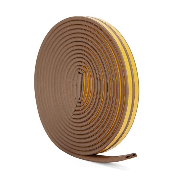 カラー：ブラウンサイズ：幅9mm×6mEPDM基材　耐久性・耐候性よい EPDMフォームの素材を採用し、耐候性・耐寒性・耐オゾン性・耐老化性・溶剤性などに優れています。耐熱性・耐寒性によいので長期にわたって安定した効果を発揮します。弾性が高...