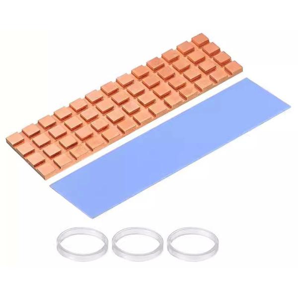 2280mm NVMe m.2 SSDと互換できる m.2 ヒートシンクです。SSD以外にも、PS5やニンテンドースイッチ、スマホにも取り付け可能です。100%銅材質、厚さ1.5mmコンパクトな銅板ですが、この純銅製のM2ヒートシンクは、熱...