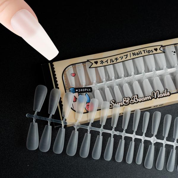 カラー：長いコフィン マットサイズ：?18×8×3.3cmスタイル：クリア・【フィット感・使いやすさ・自然な仕上がり】後端は超薄型で、自然に爪にフィットします。前端は強靭で、曲げても折れ目が残りません。フィットする部分はあらかじめ研磨され、...