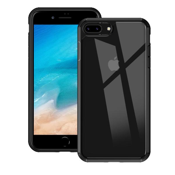 カラー：ブラック(クリア)サイズ：i Phone 8plus/7plus★【対応機種】i Phone 8plus / 7plus （アイフォン 8プラス/7プラス）5.5インチ用。人間工学のデザイン、オリジナルマシンに完璧にマッチし、薄型軽...