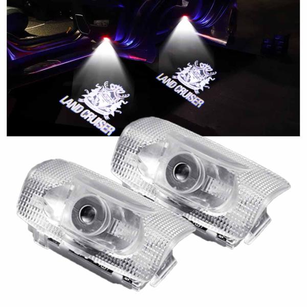 カラー：Land Cruiser『適合車種』：ランドクルーザー 200系、プラド 150系、『また、1年間の品 質を設けております。』『材料』：LEDランプビーズ光源、難燃性材料で作られたウェルカムランプフレーム。電子干渉 がなく、高品質の...