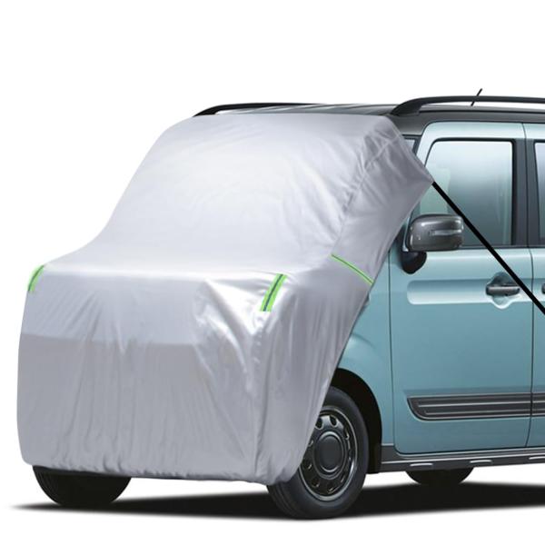 サイズ：軽自動車用-Sサイズ（適合サイズ）適合車種：軽自動車.適合目安：車長3.30m~3.80m/車幅1.40m~1.60m。（極上素材）より厚く、より耐久性のある環境に配慮した素材を選択し、抗UV加工を施しました。最新の表面コーティング...