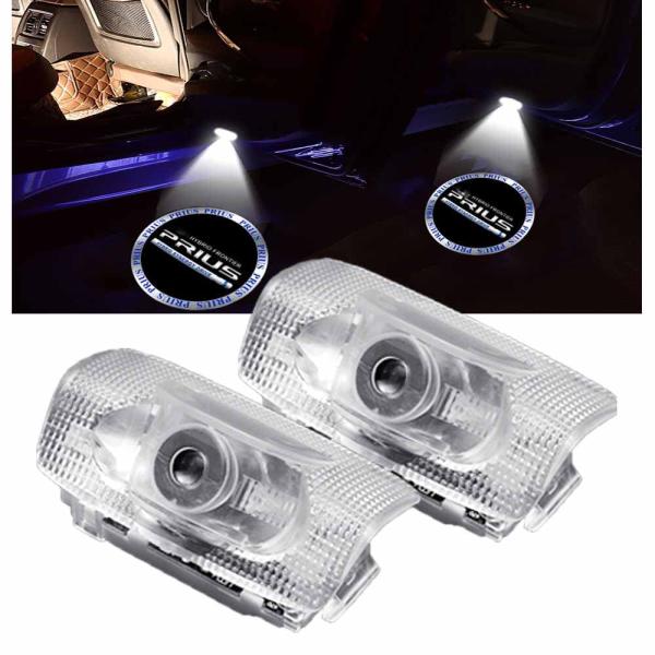 カラー：Prius-Silver『適合車種』： プリウス 80系/50系/40系/30系/20系 プリウスα nz511 zvw51 zvw30系。『また、1年間の品 質を設けております。』『用途』：投影ロゴ、ドアを開けると、ウェルカムライ...