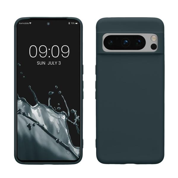 カラー：ダーク スレートぴったり: Google Pixel 8 Pro対応フレキシブル＆柔軟: ダーク スレート のTPUシリコン スマホケースは、スマートフォンをゴム引きされたシリ コーンで包み、取り外ししやすいのが特徴です。アンチスリ...