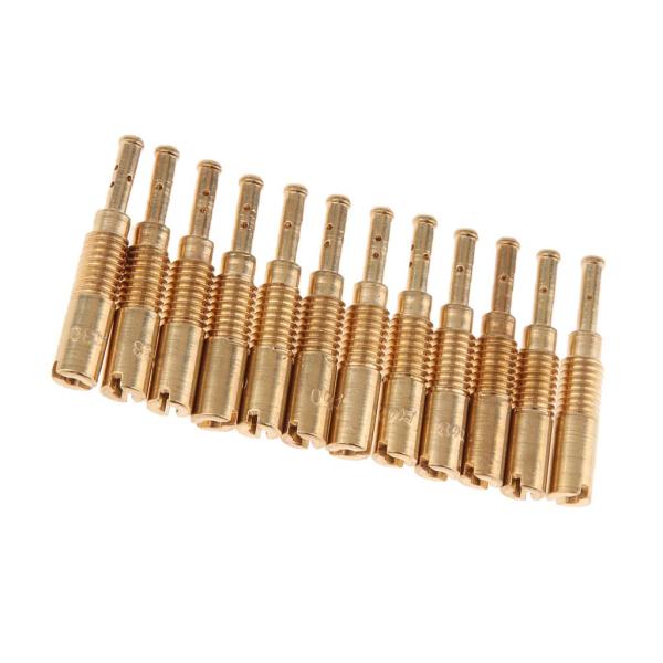 スローパイロットジェットのスペック：30 31 33 35 36 38 40 42 45 48 50 52キャブレターキャブインジェクター耐久性のあるサービスと長年のサービスを提供する高品質の銅製ノズル良い労働条件、簡単なインストール全長2...