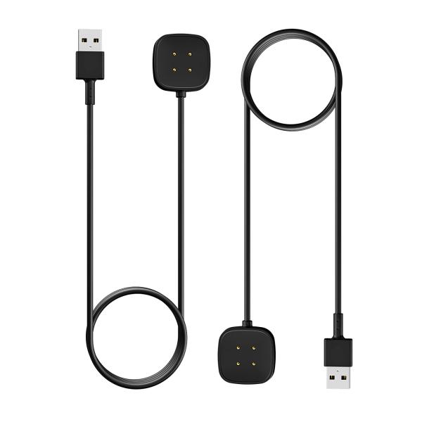 サイズ：ブラック2枚セット適用機種　FitbitVersa4/Versa3/Sense2/Senseスマートウォッチに対応できる充電ケーブルとなります。ほかの機種に対応できませんので、ご購入の前にお手元のスマートウォッチの機種を予めご確認く...