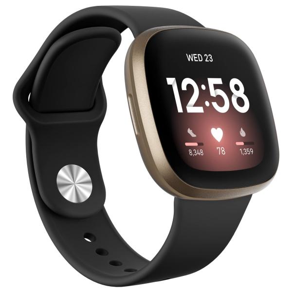 カラー：ブラックスタイル：シンプル【対応機種】Fitbit Versa 3 / Fitbit Sense スマートウオッチ。（注：Fitbit Versa3 スマートウオッチは含まれていません）。【高品質の素材】柔らかくシリ コーン素材で作...