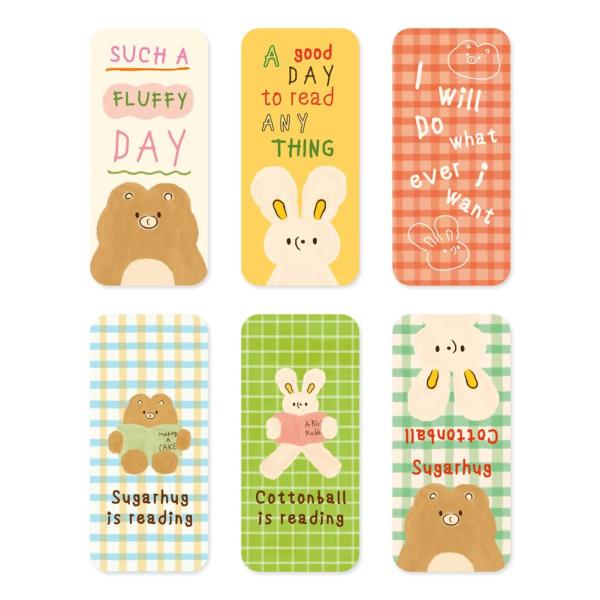 カラー：Unmatched Friends 6P素材 : アクリルです構成:それぞれ異なるデザインのブックマーク6Pですサイズ : W 5.5 x 12 (cm)ブックマークの端が丸みを帯びているため、安全に使用できます。アクリル素材で汚れ...