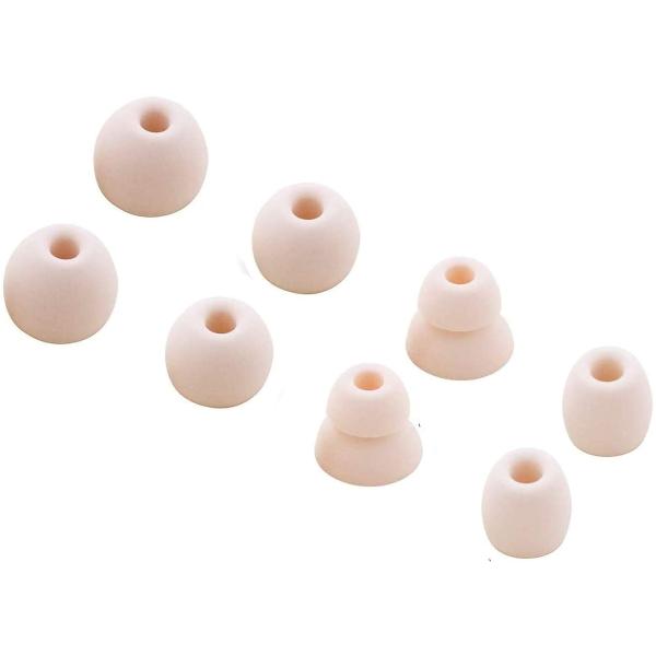 カラー：アイボリーPowerbeat　s　Pro用　イヤーピース　S/M/L/ダブルフランジ　4種類4ペアイヤーピースです。イヤーピース紛失場合最高の交換品です。【対応機種】PowerBeat　s　Proに適合します。Flexに適合します。...