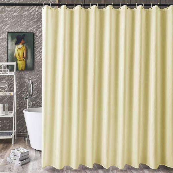 カラー：ベージュサイズ：丈200 cm x 幅100 cm (1枚組)スタイル：お1.サイズ：100x200cm　素材：　100％プレミアムボポリエステル　パッケージ内容：シャワーカーテン1枚　リング8個2.Dehomeシャワーカーテンは非...