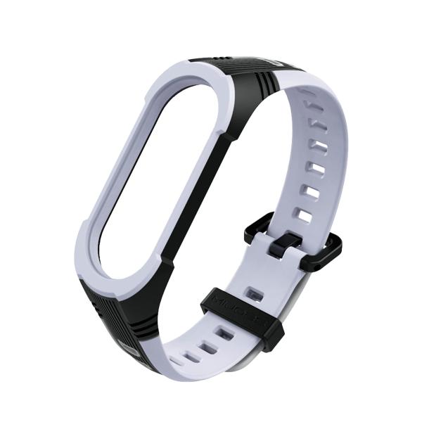 カラー：グレー＋ブラックサイズ：Xiaomi Miband7/Miband6/Miband5スタイル：スポーツ?対応機種: Xiaomi Miband7/Xiaomi Miband6/Miband5；カラフルな6色のmi band 7 交換...