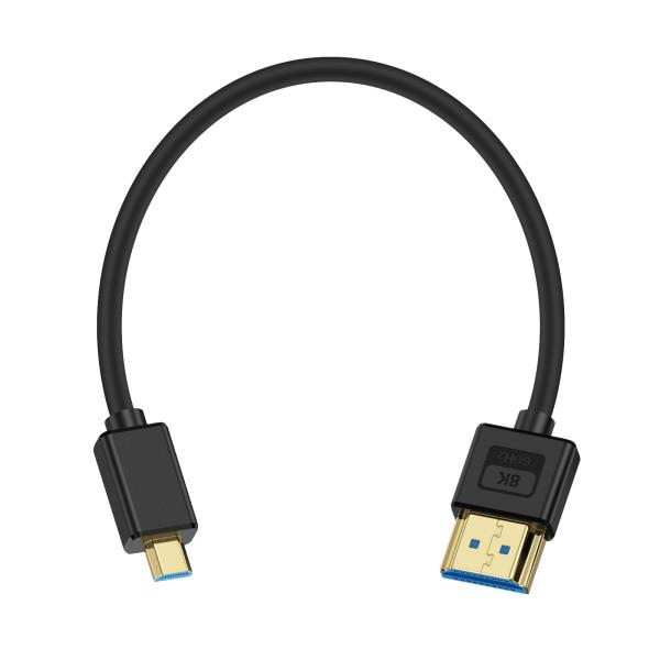 カラー：Micro HDMI to HDMI柔らかい Micro HDMI ケーブル： 超薄型＆柔軟。超薄型でフレキシブルなMicro HDMI高速ケーブルは、狭いスペースに完璧にフィットします。ソフトでスリムなデザインですべてのMicro...