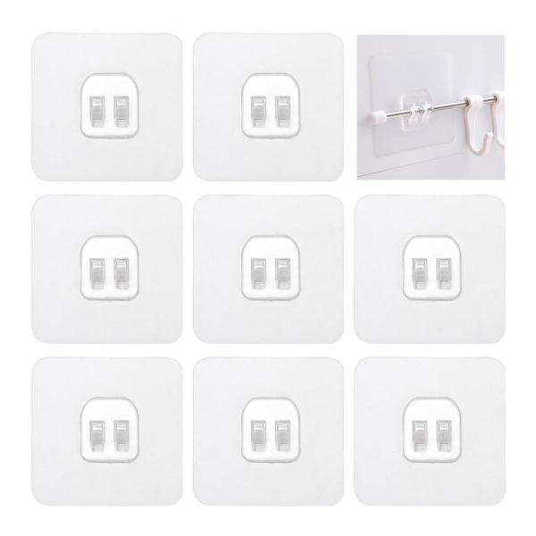 カラー：透明サイズ：7*7【サイズ】7*7cm　【セット内容】8枚入り　【カラー】クリア　【耐荷重】通常5-6KG（比較的滑らかな表面においては、最大10kgの耐荷重があります。）【高品質な防水素材】防水性に優れたPVC素材を使用しており、...