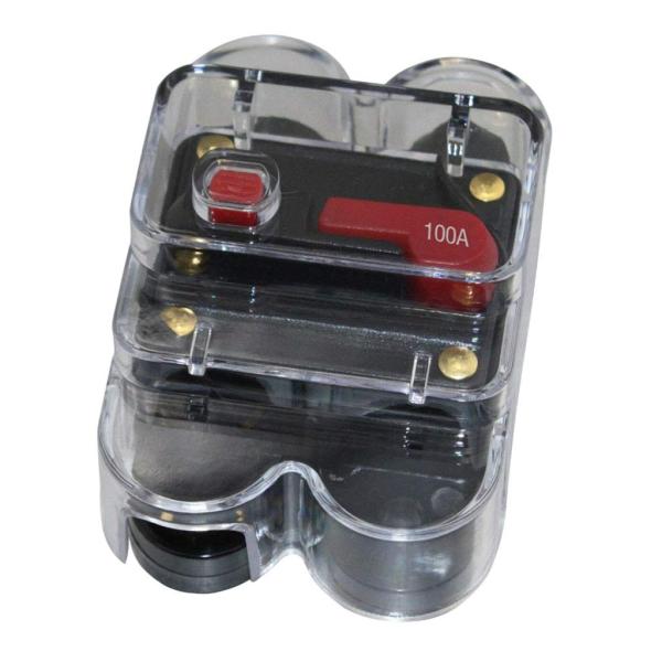 サイズ：100A【マルチプラットフォーム対応】DCサーキットブレーカーは、カーオーディオシステムから船舶・RV・商用車両まで幅広く対応。あらゆる12-36V DC電源システムの保護に最適で、既存の故障部品の交換にも簡単に使用できます。【過電...